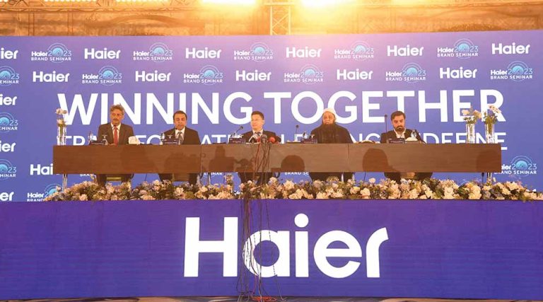 Winning Together Haier Brand Seminar 2023 held at Lahore - Engineering ...